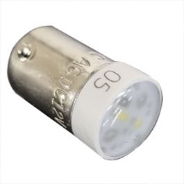 White 24V DC BA9 Base LED (for screw and Push-In type)
