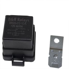 Automotive Relay 12Vdc Resistor 40/30A 1C/O Metal bracket Skirted case