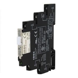 Slimline Relay with Base 1 Pole C/O 6A RV8 220-240VAC/DC